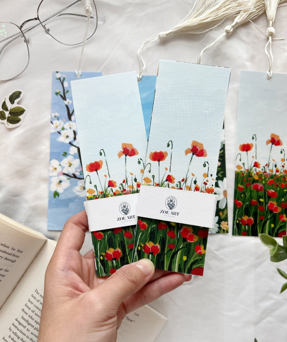 Four Season Bookmarks- Set of four bookmarks – Zoe Art Garden